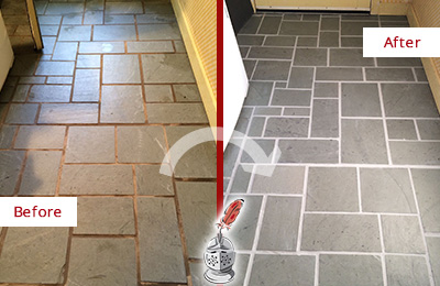 Residential Slate Cleaning and Sealing - Sir Grout Atlanta